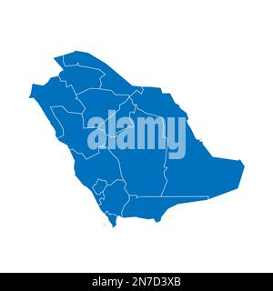 Saudi Arabia map. Borders of Saudi Arabia for your infographic. Vector ...