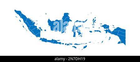 Indonesia map. Borders of Indonesia for your infographic. Vector ...