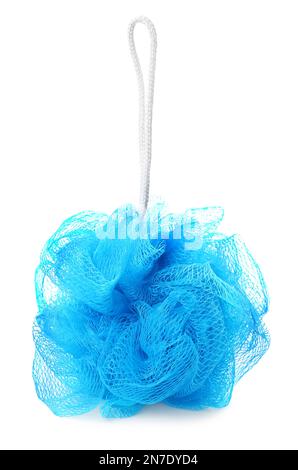 Light blue bast wisp isolated on white Stock Photo - Alamy