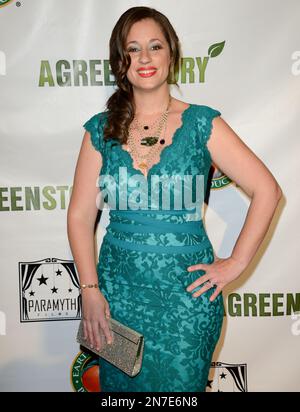 Kelly Vlahakis-Hanks arrives at A Green Story Theatrical Release at The ...