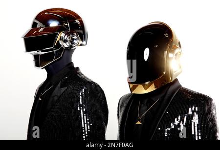 Thomas Bangalter, left, and Guy-Manuel de Homem-Christo, from the group ...