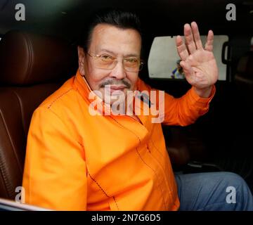 Joseph Estrada, Erap, former President of the Philippines, during the ...