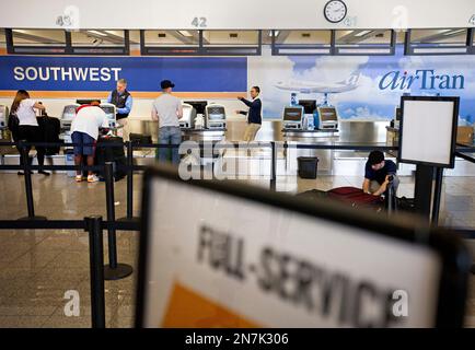 Southwest Airlines check in counters at San Francisco International ...