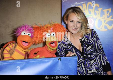 Red Fraggle, left, and Gobo Fraggle arrive at Jim Henson's Fraggle Rock ...