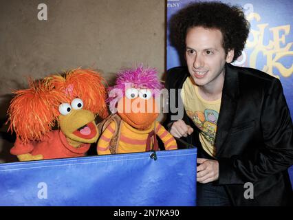 Red Fraggle, left, and Gobo Fraggle arrive at Jim Henson's Fraggle Rock ...