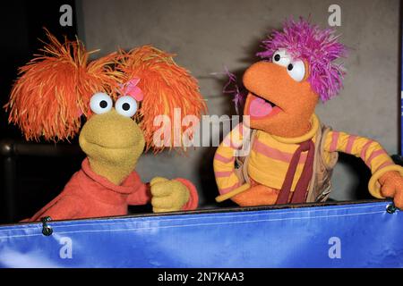 Red Fraggle, left, and Gobo Fraggle arrive at Jim Henson's Fraggle Rock ...