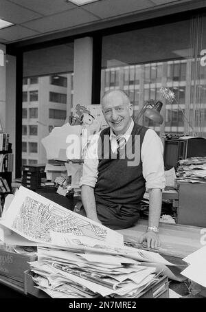 Cartoonist Herbert L. Block, cartoonist for The Washington Post's ...