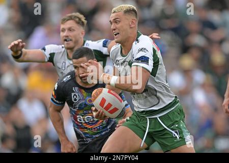 Preston Riki of Maori All Stars in action during the NRL (National ...