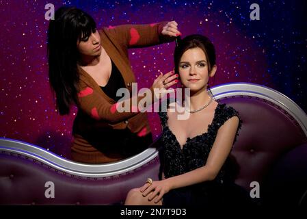 The new wax figure of Emma Watson, dressed exclusively for the ...