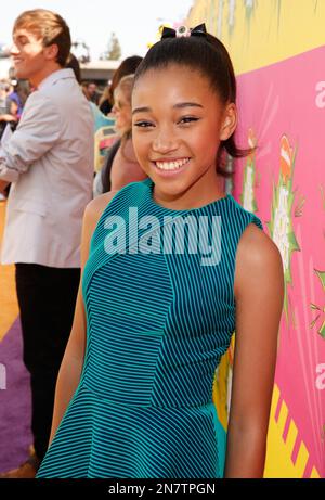 Actress Amandla Stenberg arrives at the 26th annual Nickelodeon's Kids ...