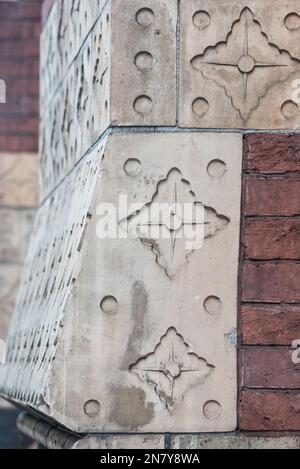 Incised detail in Southbank House/ China Works the old Royal Doulton ...