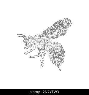 Beautiful cute bee Stock Vector Image & Art - Alamy