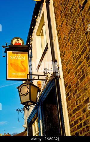The Swan Pub, Bishopsgate Street, York, Yorkshire, England Stock Photo ...