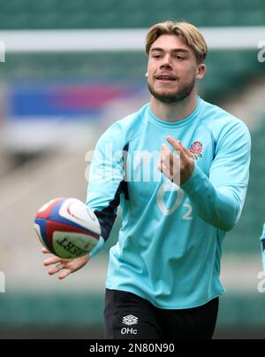 Ollie Hassell-Collins of England during the 2023 Guinness 6 Nations ...