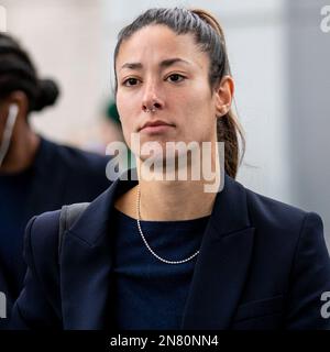 Leila Ouahabi #15 of Manchester City Women arriving before The FA Women ...