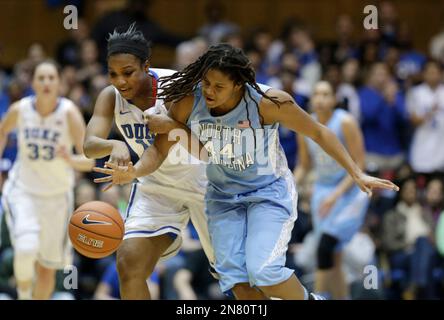 Duke's Richa Jackson, left, and North Carolina's Tierra Ruffin-Pratt ...