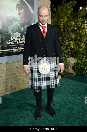 Mingus Johnston arrives at the LA premiere of "Jack the Giant Slayer ...