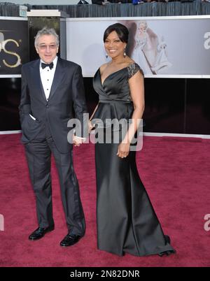 Actor Robert De Niro, left, with his wife Grace Hightower, right ...