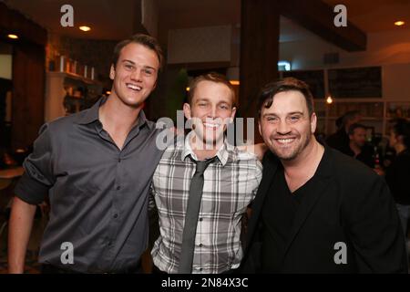 From left, cast members Maxwell Hamilton, Wendy vanden Heuvel, Brett ...