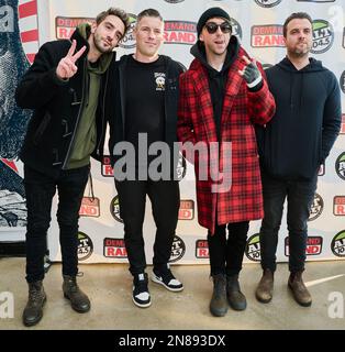PHILADELPHIA, PA, USA - FEBRUARY 04, 2023: All Time Low Pose at ALT 104 ...