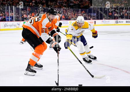 Nashville Predators' Jeremy Lauzon (3) in action during an NHL hockey ...