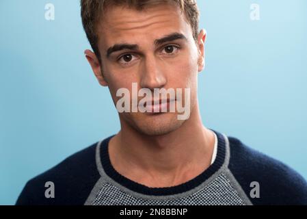 English actor and star of the CBS series GOLDEN BOY Theo James poses ...