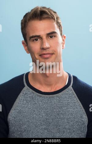 English actor and star of the CBS series GOLDEN BOY Theo James poses ...