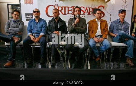 Colombian actor and producer Manolo Cardona attends a press conference ...
