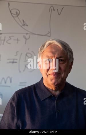 Andrei Linde, a Russian-American theoretical physicist, in his office ...