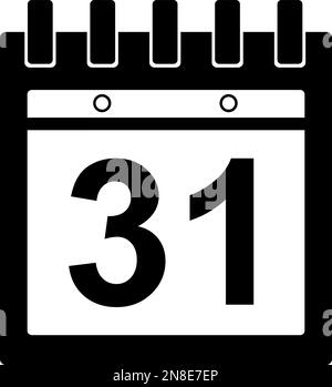 Calendar day, 31 days icon sign. Seamless pattern with geometric ...