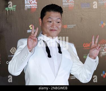 South Korean pop singer Psy The MTV EMA's 2012 held at Festhalle ...