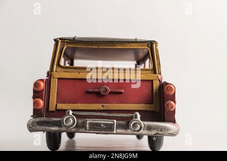 the photograph of an old red car metal vintage collection figures Stock ...