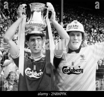 Wimbledon v Liverpool FA Cup Final 1988 at Wembley Stadium, London ...