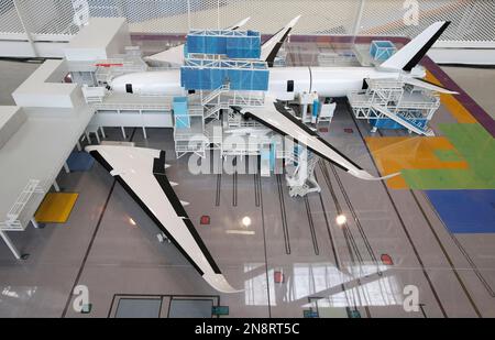 The new final assembly line, Airbus A320-A321 Family. Inauguration of ...