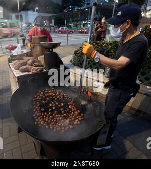 Traditional Roasted Chestnuts, Hong Kong, China Stock Photo - Alamy