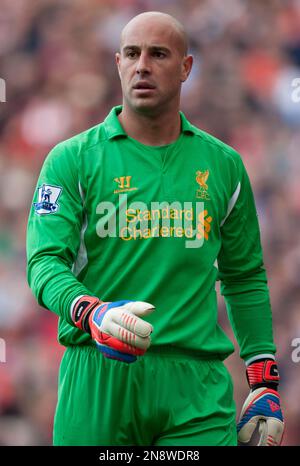 PEPE REINA LIVERPOOL FC ANFIELD LIVERPOOL ENGLAND 13 September 2008 ...