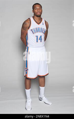 Oklahoma City Thunder's Daequan Cook poses for a photo during media day ...