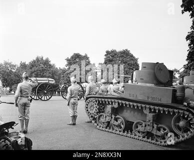 Major General Adna R. Chaffee, chief of the armored force of the U.S ...