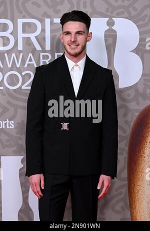 EDITORIAL USE ONLY Footballer Declan Rice makes a surprise appearance ...