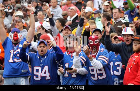 Buffalo Bills fans cheer a touchdown during the first half of an NFL ...