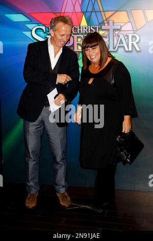 Comedian Dawn French and Mark Bignell arrive at the opening night of ...