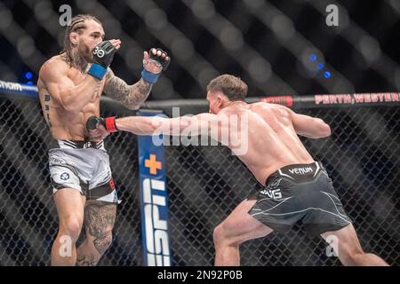 PERTH, AUSTRALIA - FEBRUARY 12: (R-L) Shane Young takes down Blake ...