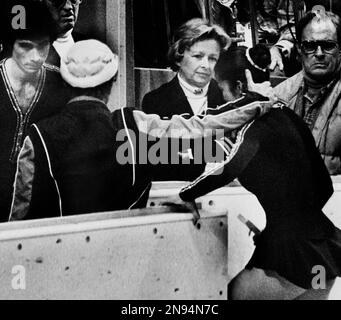 Tai Babilonia, from left, Randy Garner and Mirai Nagasu arrive at the ...