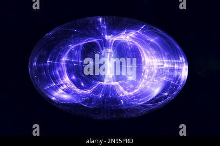 Three-dimensional torus cosmological model. Symbol of the universe. 3D illustration Stock Photo ...