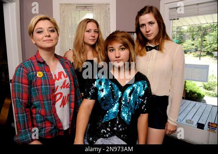 Nashville rock band Heavy Cream, from left, Olivia Scibelli, Jessica ...