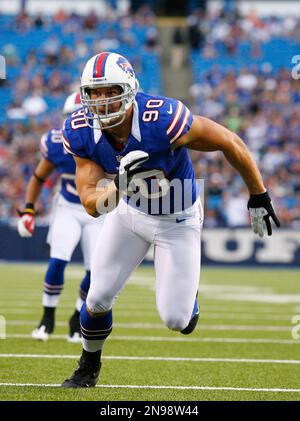 Buffalo Bills' Chris Kelsay (90) sacks Denver Broncos' Tim Tebow (15 ...