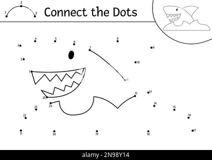 Vector dot-to-dot and color activity with pirate bottle with letter ...