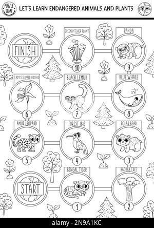 Ecological dice board game for children with kids caring of environment ...