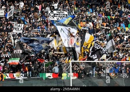 February 12, 2023, Udine, Italy: Udinese Calcio for team photo lined up ...