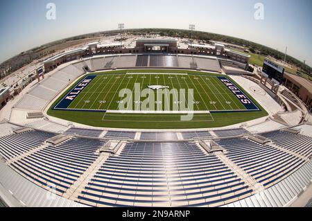 August 3, 2012 - A view from atop the press box of the nearly completed ...